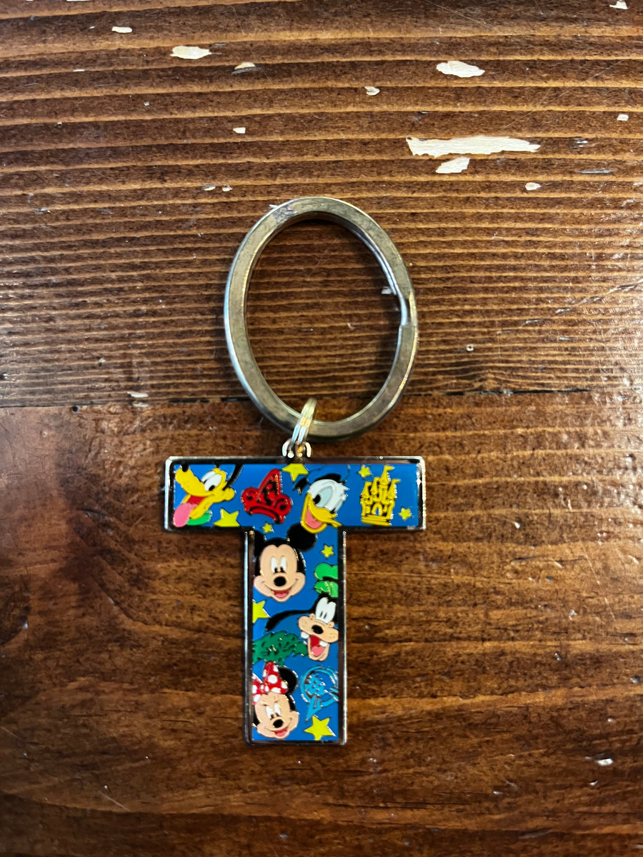 Official Disney Mickey & Friends Letter "T" Keychain – Cashmere & Cobwebs