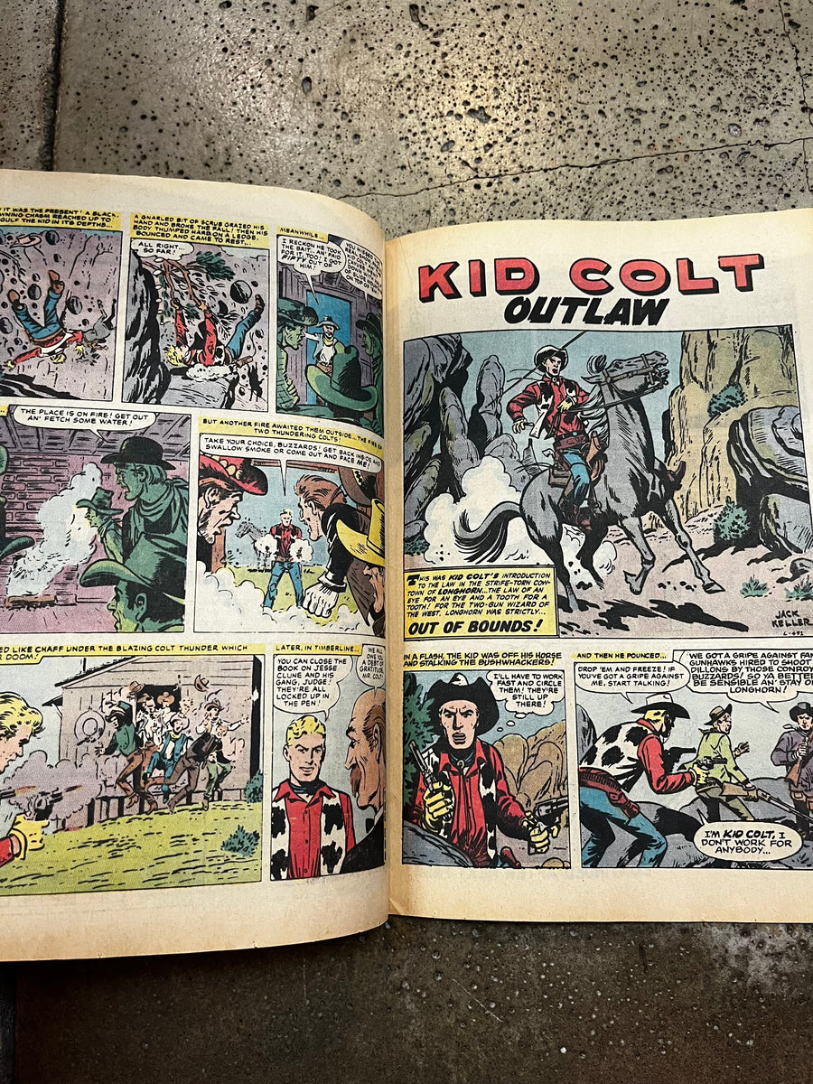 1957 Marvel Kid Colt Outlaw No. 145 Premium Comic Book – Cashmere & Cobwebs